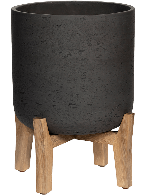 Acheter Pot Rough charlie sur pied haut en bois pot Pottery pot NATURA